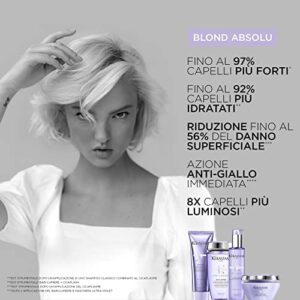 KERASTASE Blond Absolu Ultra-Violet Purple Shampoo | For Lightened, Highlighted and Grey Hair | Neutralizes Brassy and Yellow Undertones | Hydrates and Protects | With Hyaluronic Acid | 8.5 Fl Oz