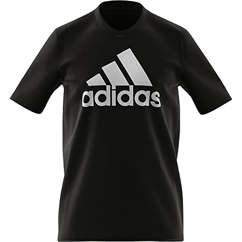 adidas Men's Essentials Big Logo Tee, Black/White, 3X-Large