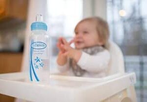 DR. Brown's Options Baby Bottles, 2-in-1 Transition KIT, Single, Blue, 8 Ounce