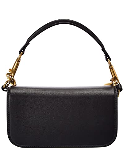 Valentino Vlogo Loco Small Leather Shoulder Bag, Black