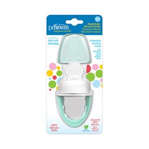 Dr. Brown's Designed to Nourish, Fresh Firsts Silicone Feeder, Mint, One Size (Pack of 2)