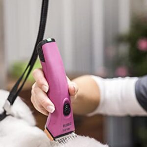 WAHL Professional Animal Creativa Cordless Dog, Cat, Pet, and Horse Clipper with 5-in-1 Adjustable Blade, Berry (#41876-0431)