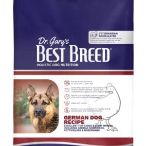 Best Breed Dr. Gary's German Dog Diet Made in USA [Natural Dry Dog Food] - 28lbs, Dark Brown, Medium