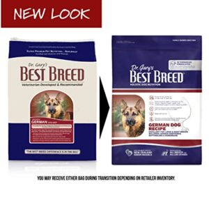 Best Breed Dr. Gary's German Dog Diet Made in USA [Natural Dry Dog Food] - 28lbs, Dark Brown, Medium