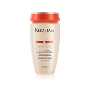 kerastase nutritive nourishing & conditioning shampoo | for severely dry hair | moisturizes and softens | with irisome complex | bain magistral | 8.5 fl oz