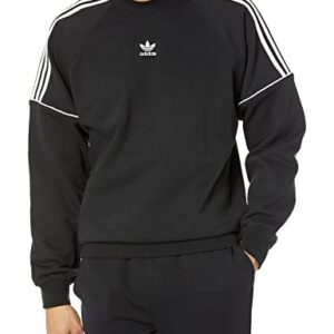 adidas Originals Men's Rekive Crew, Black, Medium