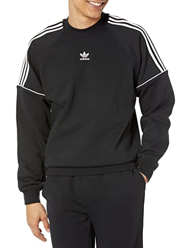 adidas Originals Men's Rekive Crew, Black, Medium