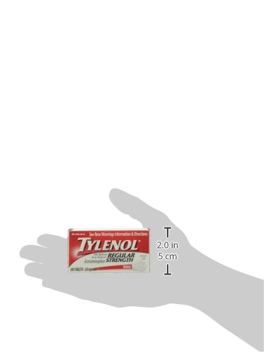 Tylenol Regular Strength Tablets, Acetaminophen Pain Reliever & Fever Reducer, 100 ct