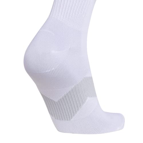 adidas Unisex Metro 6 Soccer (1-pair) OTC Sock Team, White/Clear Grey/Black, Medium US