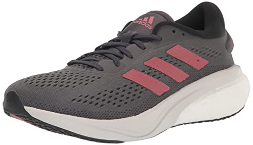 adidas Women's Supernova 2 Running Shoe, Grey/Wonder Red/Black, 9