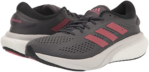 adidas Women's Supernova 2 Running Shoe, Grey/Wonder Red/Black, 9