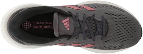 adidas Women's Supernova 2 Running Shoe, Grey/Wonder Red/Black, 9