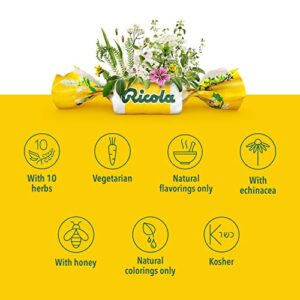 Ricola HoneyLemon with Echinacea Cough Suppressant Throat Drops, 19 Count (Pack of 1)