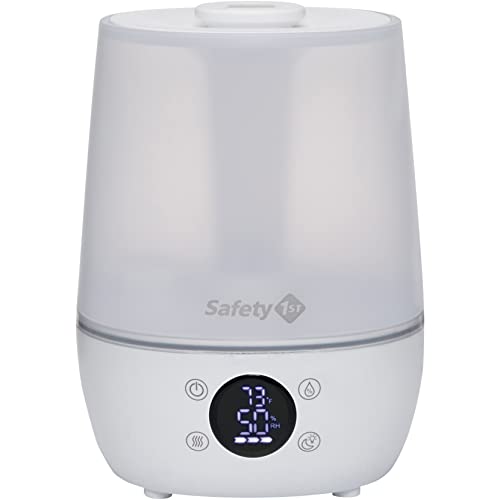 Safety 1st Humid Control Filter Free Humidifier, Detects temperature and humidity levels, White