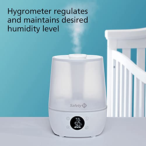 Safety 1st Humid Control Filter Free Humidifier, Detects temperature and humidity levels, White