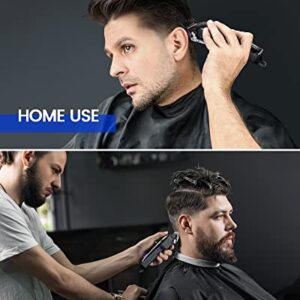 GLAKER Professional Hair Clippers for Men - Cordless Barber Clipper Hair Cutting Kit with 15 Guide Combs for Haircut, Trimming & Grooming