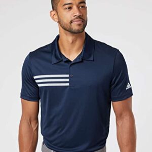 adidas Mens 3-Stripes Chest Sport Shirt (A324) -Collegiate -L