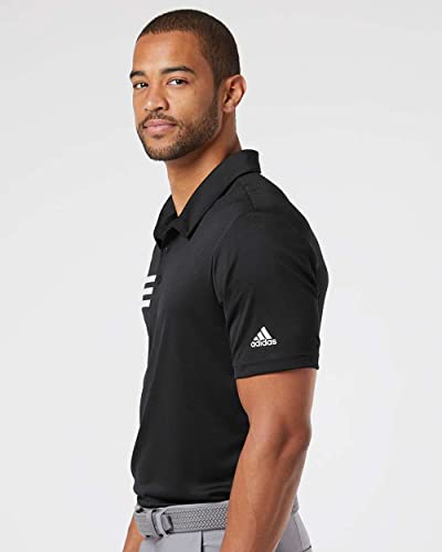 adidas Mens 3-Stripes Chest Sport Shirt (A324) -Collegiate -L