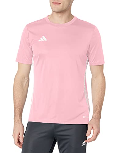 adidas Men's Equipo 23 Jersey, Light Pink/White, X-Large