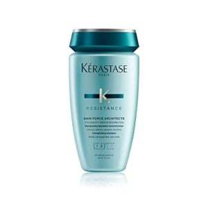 kerastase resistance force architecte shampoo | strengthening shampoo for weak or damaged hair | formulated with pro-keratin and ceramide | for all hair types | 8.5 fl oz