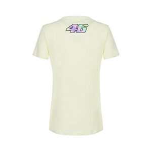 VR 46 Women's Standard Short Sleeve, Light Yellow, XL