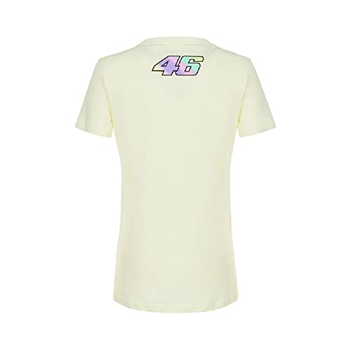 VR 46 Women's Standard Short Sleeve, Light Yellow, XL