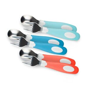 dr. brown’s designed to nourish soft-grip spoon and fork set, variety pack