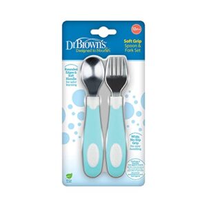 Dr. Brown’s Designed to Nourish Soft-Grip Spoon and Fork Set, Variety Pack