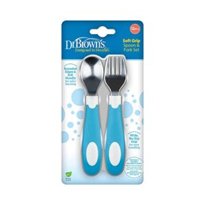 Dr. Brown’s Designed to Nourish Soft-Grip Spoon and Fork Set, Variety Pack