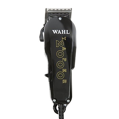 Wahl Professional - Taper 2000 Adjustable Cut, Corded Electric Hair Clipper with Black Blade Attachment Guards for Smooth Haircutting for Professional Barbers and Stylists - Model 8472-850