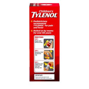 Tylenol Children's Pain + Fever Relief Cold Medicine, Acetaminophen, Grape, 4 fl. oz