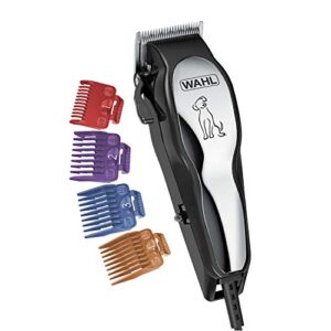 wahl clipper pet-pro dog grooming kit – heavy-duty electric corded dog clipper for dogs & cats with fine & medium coats – model 9281-210