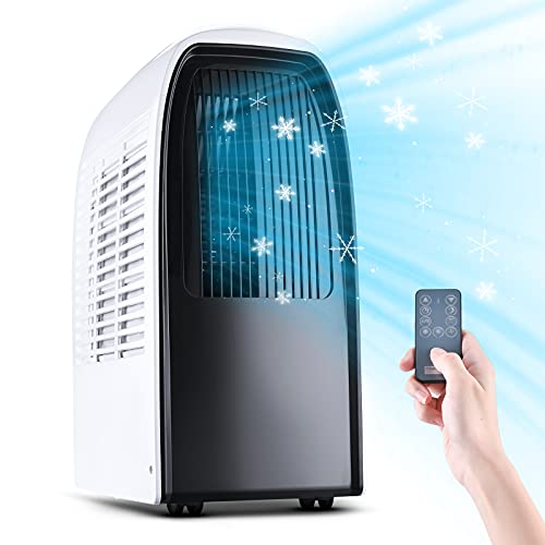 Portable Air Conditioner, NABAIDUN 2022 10000 BTU Portable AC Unit Cools Up to 350 Sq.ft, With Dehumidification, 3 Fan Speeds And Sleep Mode, Includes Washable Filter & Remote Control & Window Kits