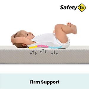 Safety 1st Heavenly Dreams Ultra Baby Crib & Toddler Bed Mattress, Machine Washable, Breathable, Removable Cover, Firm, Fits Standard Size Cribs & Toddler Beds