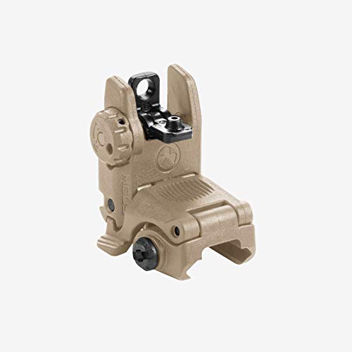 Magpul MBUS Flip-Up Backup Sights, Black, Rear Sight