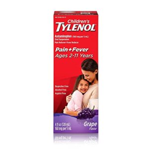 tylenol children’s oral suspension grape splash flavor 4 oz