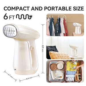 Bear Steamer for Clothes, Handheld Clothes Steamer,1300W Strong Power Garment Steamer with 230ml Tank,Fast Heat-up, Auto-Off, Steam Iron Fabric Wrinkle Remover with Brush for Home and Travel