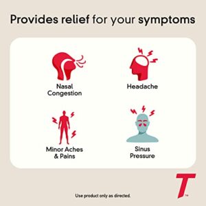 Tylenol Sinus Severe Daytime Caplets with Acetaminophen, Guaifenesin & Phenylephrine HCl, 24 ct