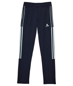 adidas kids’ tiro track pants, ink/almost blue, medium