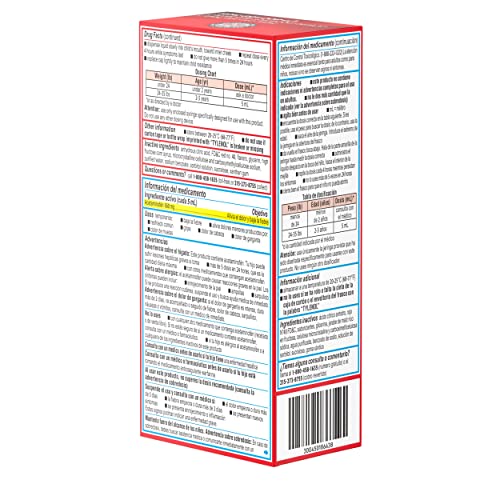 Infants' Tylenol Acetaminophen Liquid Medicine, Cherry, 2 fl. oz (Pack of 6)