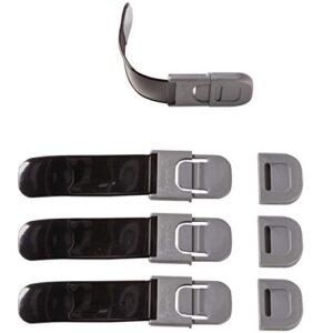 safety 1st ss multi-purpose appliance lock, 4pk, silver