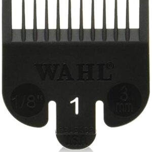 Wahl Professional #1 Guide Comb Attachment 1/8" (3.0mm) - 3114-001 – Great for Professional Stylists and Barbers – Black