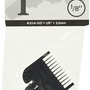 Wahl Professional #1 Guide Comb Attachment 1/8" (3.0mm) - 3114-001 – Great for Professional Stylists and Barbers – Black