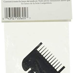 Wahl Professional #1 Guide Comb Attachment 1/8" (3.0mm) - 3114-001 – Great for Professional Stylists and Barbers – Black