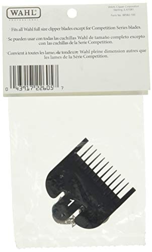 Wahl Professional #1 Guide Comb Attachment 1/8" (3.0mm) - 3114-001 – Great for Professional Stylists and Barbers – Black