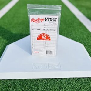 Rawlings | SYSTEM-17 Lineup Card Refill Pack | Baseball/Softball | Four-Part Lineup Cards