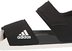 adidas Unisex Adilette Sandals, Black/White/Black, 7 US Men