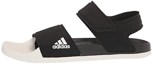 adidas Unisex Adilette Sandals, Black/White/Black, 7 US Men