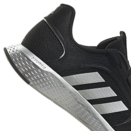 adidas Women's Edge Lux 5 Running Shoe, Core Black/White/Matte Silver, 7.5