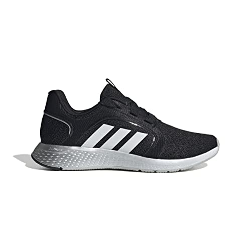 adidas Women's Edge Lux 5 Running Shoe, Core Black/White/Matte Silver, 7.5